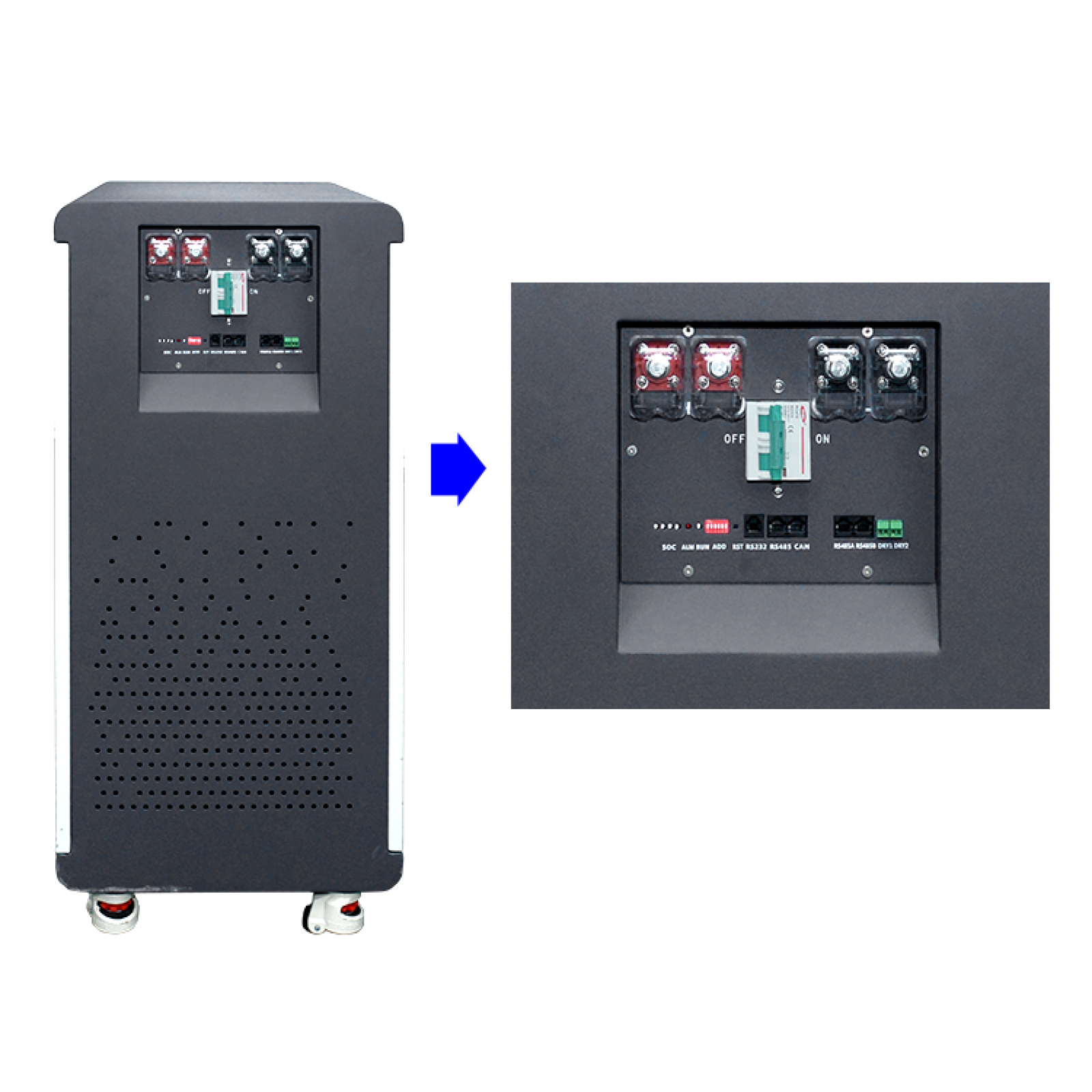 51.2V 600Ah 30kWh LiFePO4 Battery Pack with BMS&Touch Screen