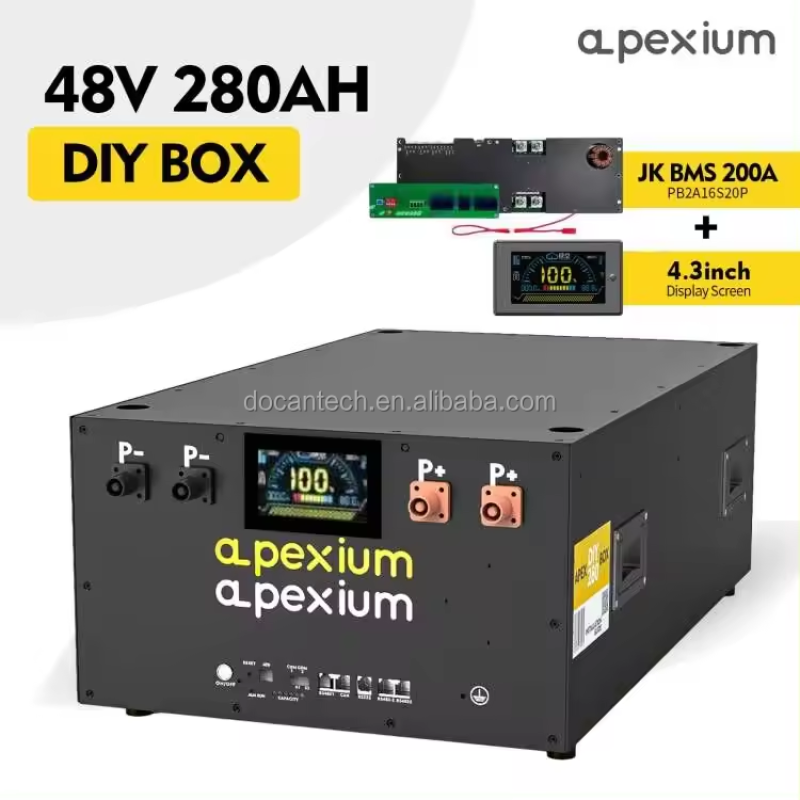 EU Stock 280Ah Stackable DIY Lithium Battery Box with 200A JK BMS